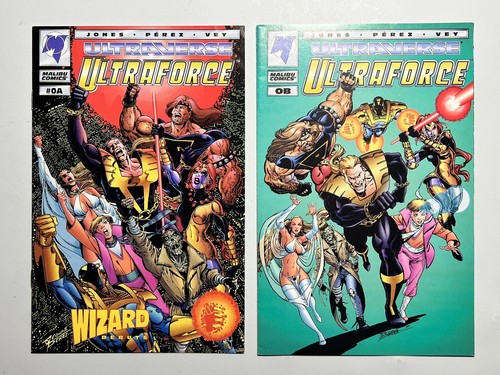 Malibu Comics Ashcan Ultraverse Ultraforce 2x 1994 Wizard Magazine ...