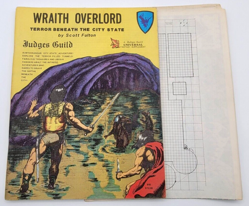 WRAITH OVERLORD JUDGES GUILD W/MAP TERROR BENEATH THE CITY STATE AD&D D ...