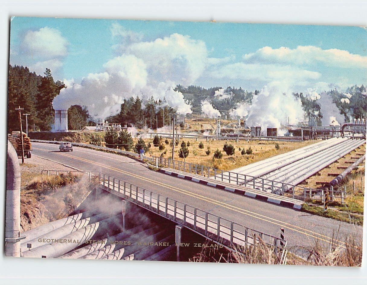 Postcard Geothermal Steam Bores Wairakei North Island NZ | eBay