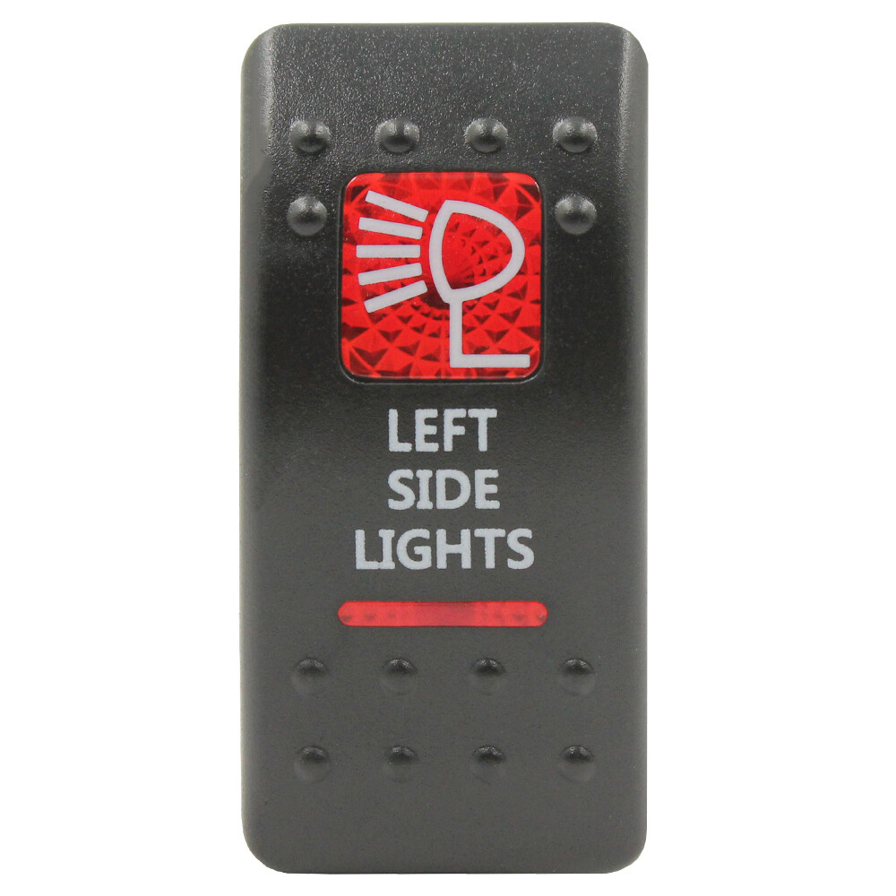 Rocker Switch Cover Only LEFT SIDE LIGHTS suit Red LED Caravan Marine ...
