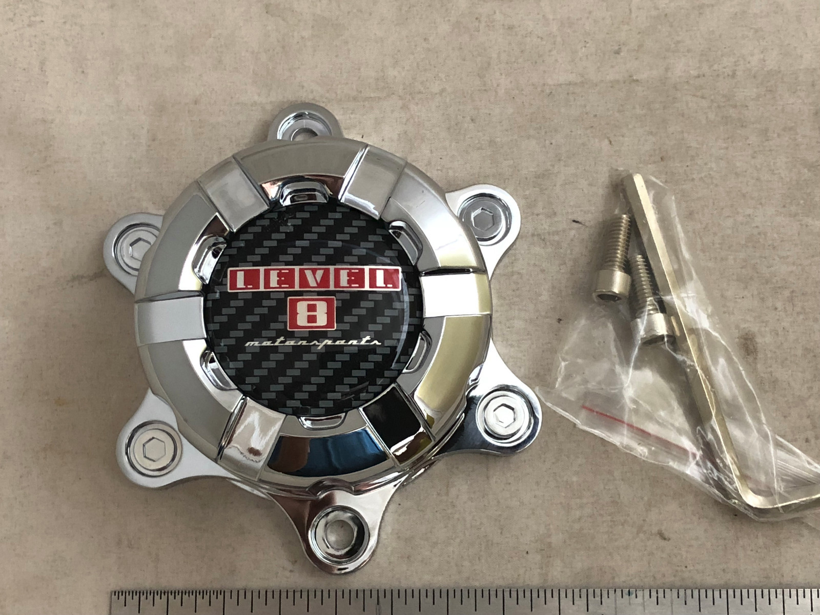 NEW Level 8 Guardian Punch Wheels CHROME Wheel Rim Hub Cover Center Cap ...