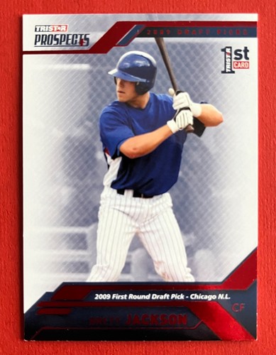 Brett Jackson 2009 Tristar Prospects 1ST CARD RED FOIL PARALLEL Rookie ...