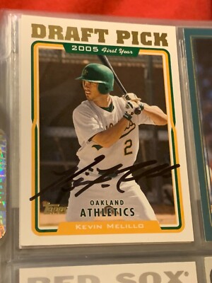 KEVIN MELILLO AUTOGRAPHED SIGNED 2005 TOPPS DRAFT PICK CARD ATHLETICS ...