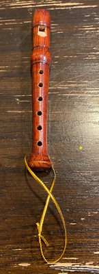 Musical instrument Wooden Recorder Tree Ornament 4 1/2 inches really ...