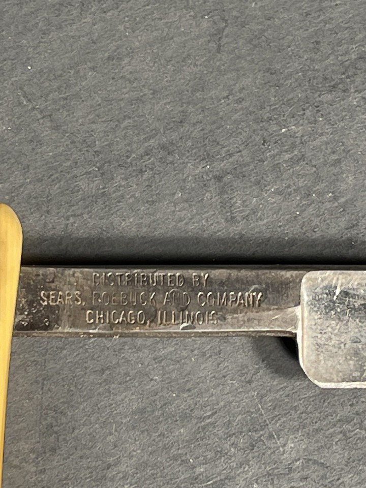 Vintage Craftsman Wedge Straight Razor Distributed By Sears Roebuck&Co ...