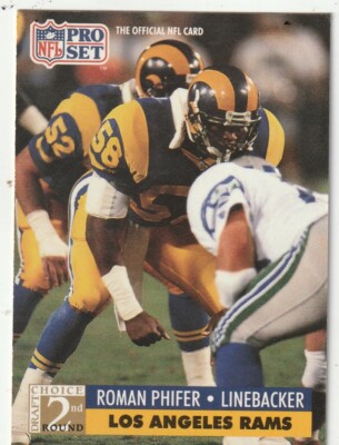 FREE SHIPPING-MINT-1991 Pro Set Roman Phifer #760 RAMS | eBay