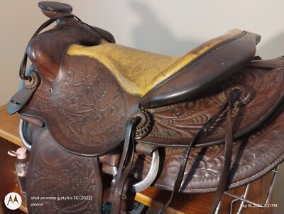 Vintage Bona Allen Wofford Roping Saddle | eBay