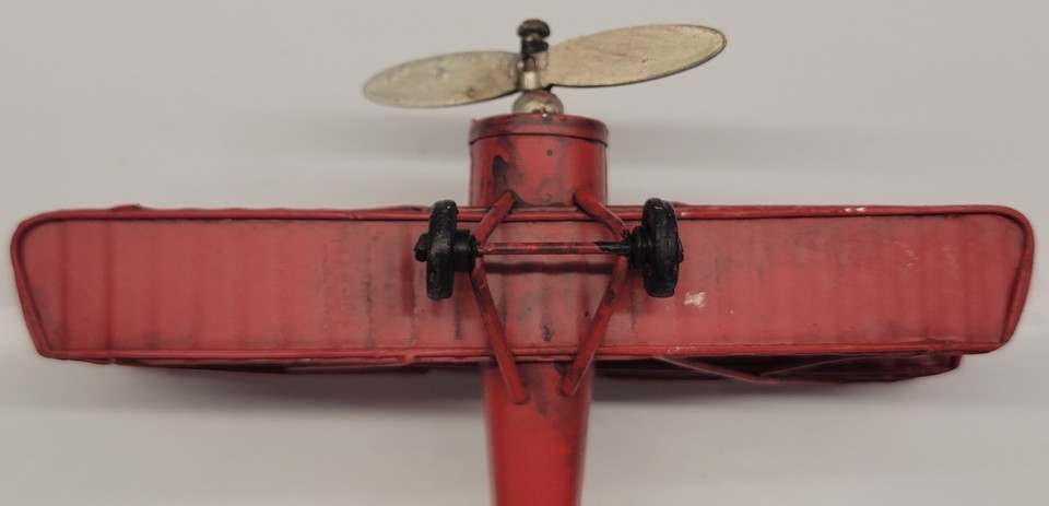 Metal Triplane The Red Baron WWI Fokker Tin Airplane 6" Wingspan | eBay
