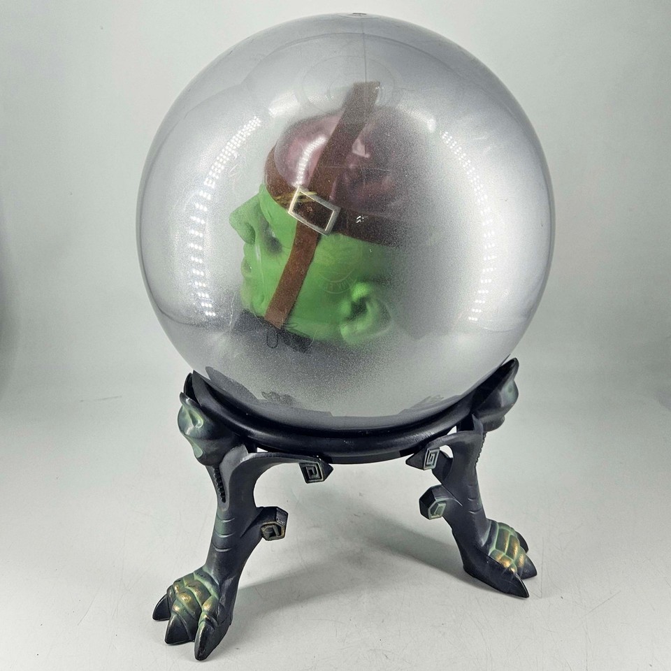 Gemmy Animated Frankenstein Spirit Ball Halloween Monster Head Lights ...
