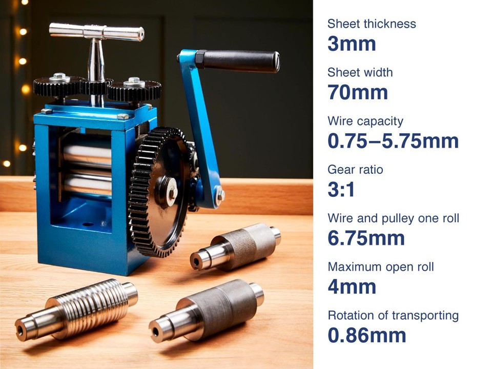 Jeweller'S Rolling Mill With 5 Rollers Combination Wire And Sheet ...