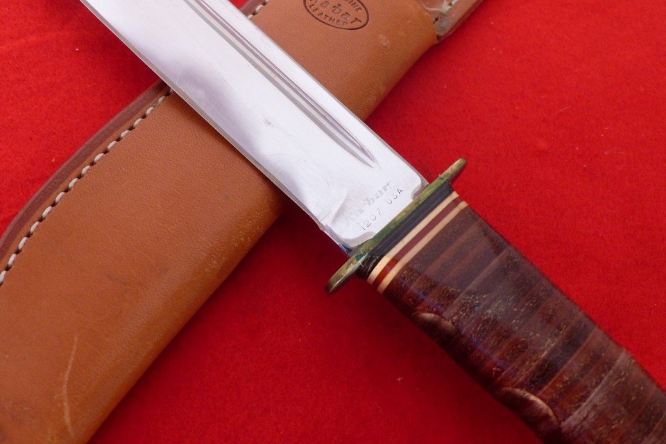 KA-BAR Made in USA 11.25" 1207 Fixed Blade Fighting knife & Sheath | eBay