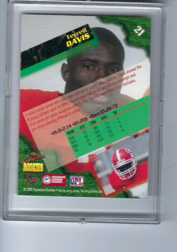 1995 Signature Rookies #21 Terrell Davis International /13500 | eBay