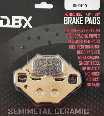 DBX Brake Pads Front & Rear Bundle Fits Polaris RZR 170 '09-15 DBX490 ...