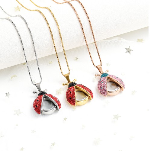 Cremation Jewelry Flying Ladybug Urn Necklace for Ashes Urn Keepsake ...