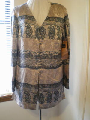 Carole Little Suit JACKET 10 Zen Jacquard PLATINUM New $168 | eBay