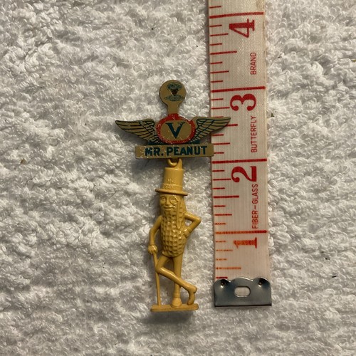 Vintage 1944 Planters Mr Peanut Victory Pin Unused | eBay