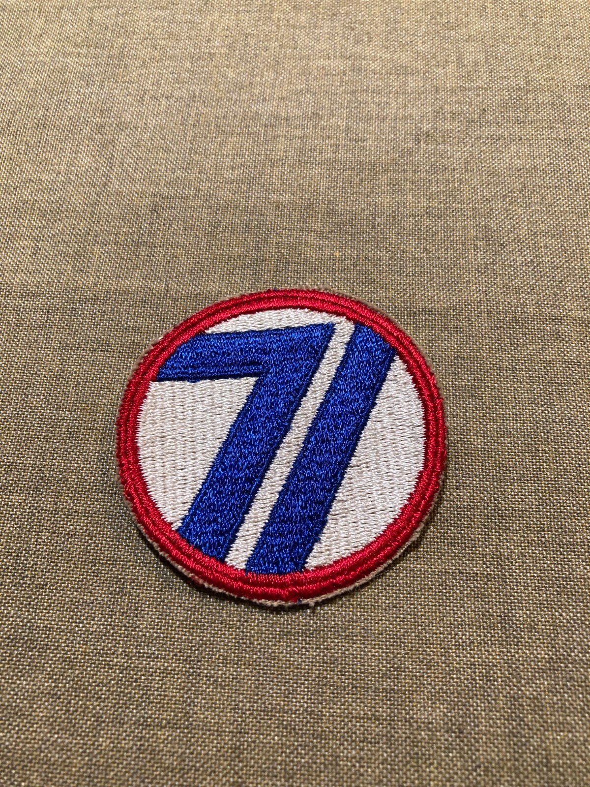 US WWII ARMY 71st Division Patch cut edge | eBay