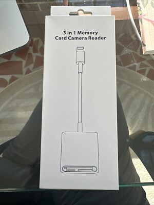 Apple Memory Card Reader Adapter 3-In-1 SD TF Card Slot for Photos ...