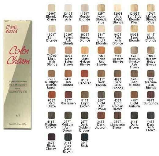 Wella Color Charm Conditioning Permanent Gel Haircolor (CHOOSE YOUR ...