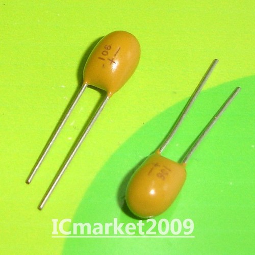 5 PCS 10UF/50V DIP-2 10 uF 50V 106 Tantalum capacitor 106/50V #T3* | eBay