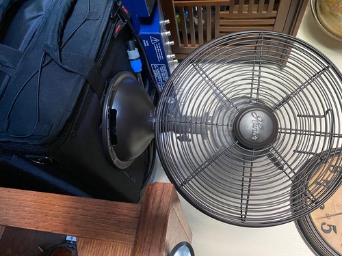 Hunter Home Comfort 9040 Bronze 12" 1250 CFM 3 Speed Retro Style Table ...