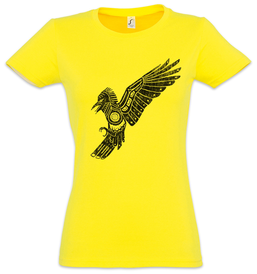 Aztec Crow Women T-Shirt Aztecs American Indians Bird Crows Culture ...