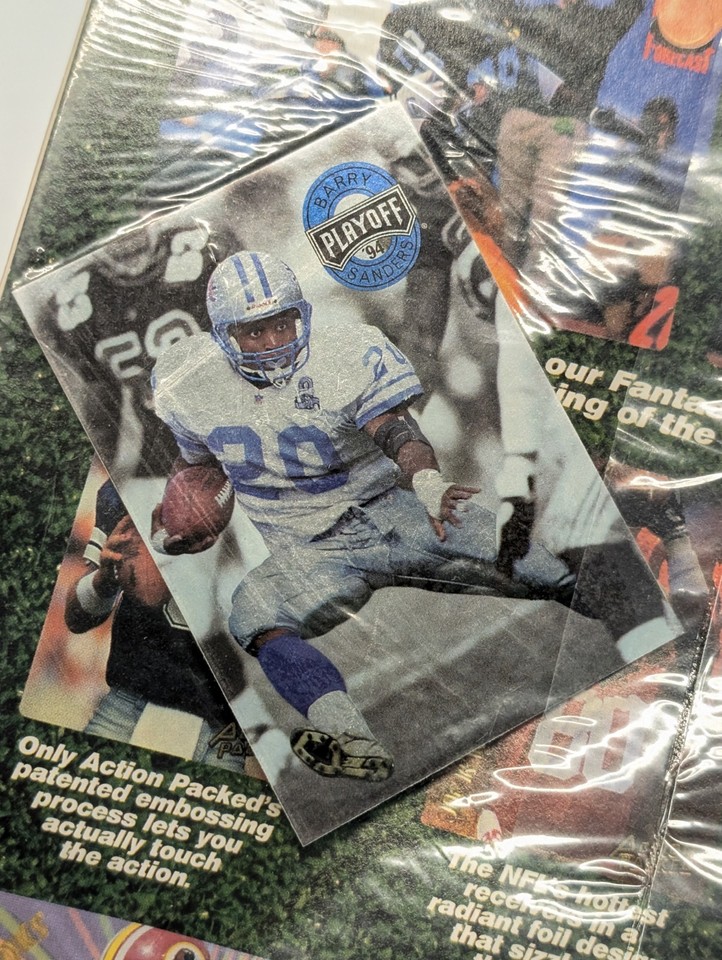 Rare Michael Jordan Sports Cards September 1994 W/Barry Sanders Playoff ...