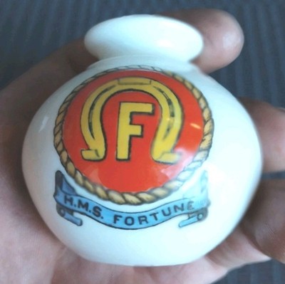 W.H. Goss Vintage Crested HMS Fortune no damage | eBay UK