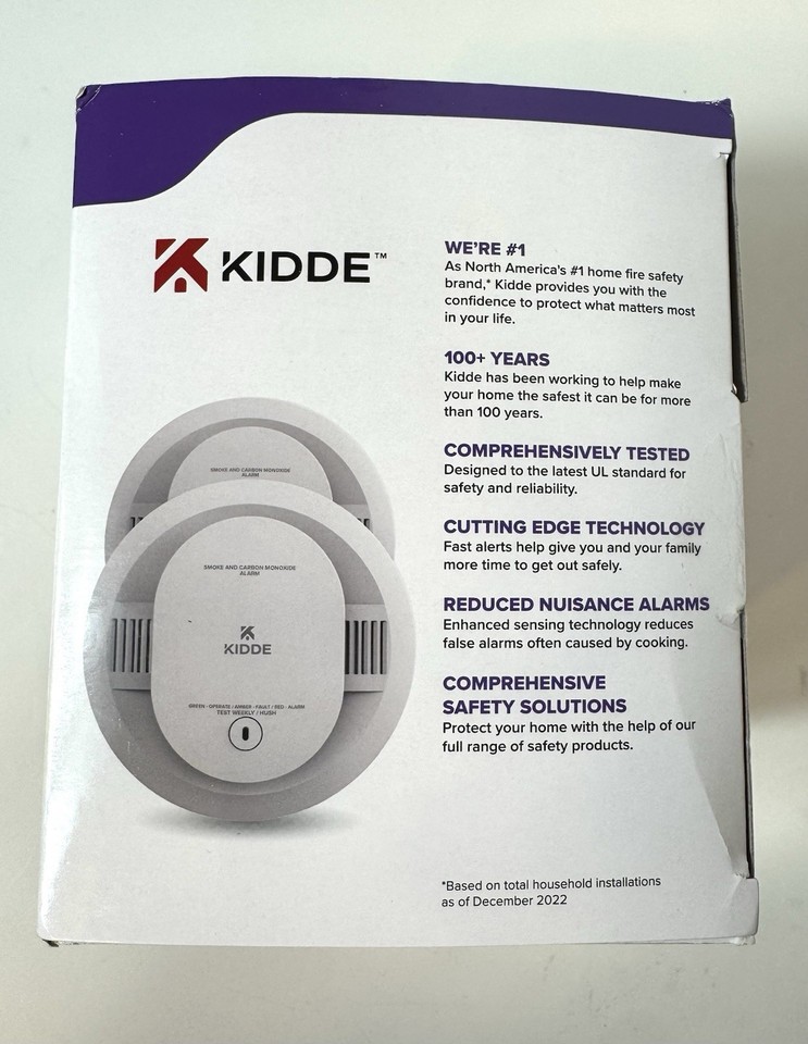 Kidde Combo 2-Pack Smoke And Carbon Monoxide Alarm Battery Powered ...