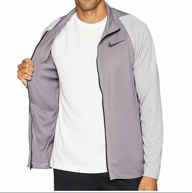 Nike Men's Epic Knit Gunsmoke/Grey/Black Training Jacket (928026-036 ...