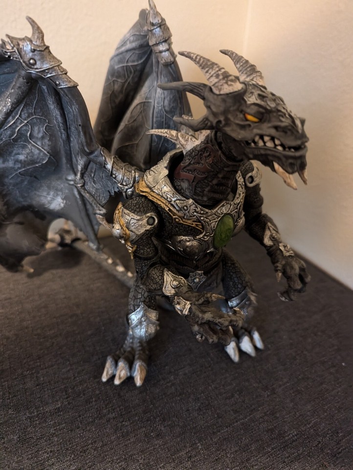Figure Only Mega Bloks 9625 Platinum Armor Dragon Thoron (No Audio) | eBay