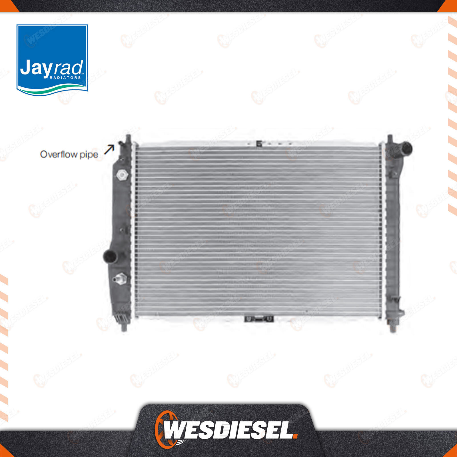 Jayrad Radiator for Daewoo Kalos T200 1.5L Auto 2003-2005 600 x 415 x ...