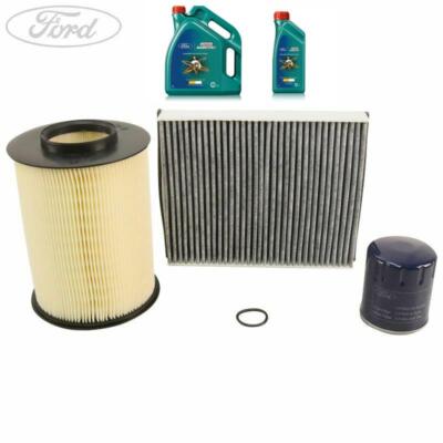 Genuine Ford Kuga Mk2 2.0 TDCi Service Kit Oil Air Cabin Filter Castrol ...