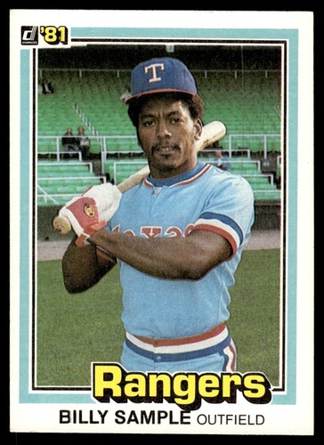 1981 Donruss #268 Billy Sample - Texas Rangers | eBay