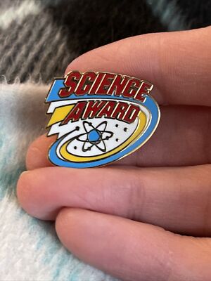 Science Award Gold Tone Enamel Lapel Pin (CC) | eBay