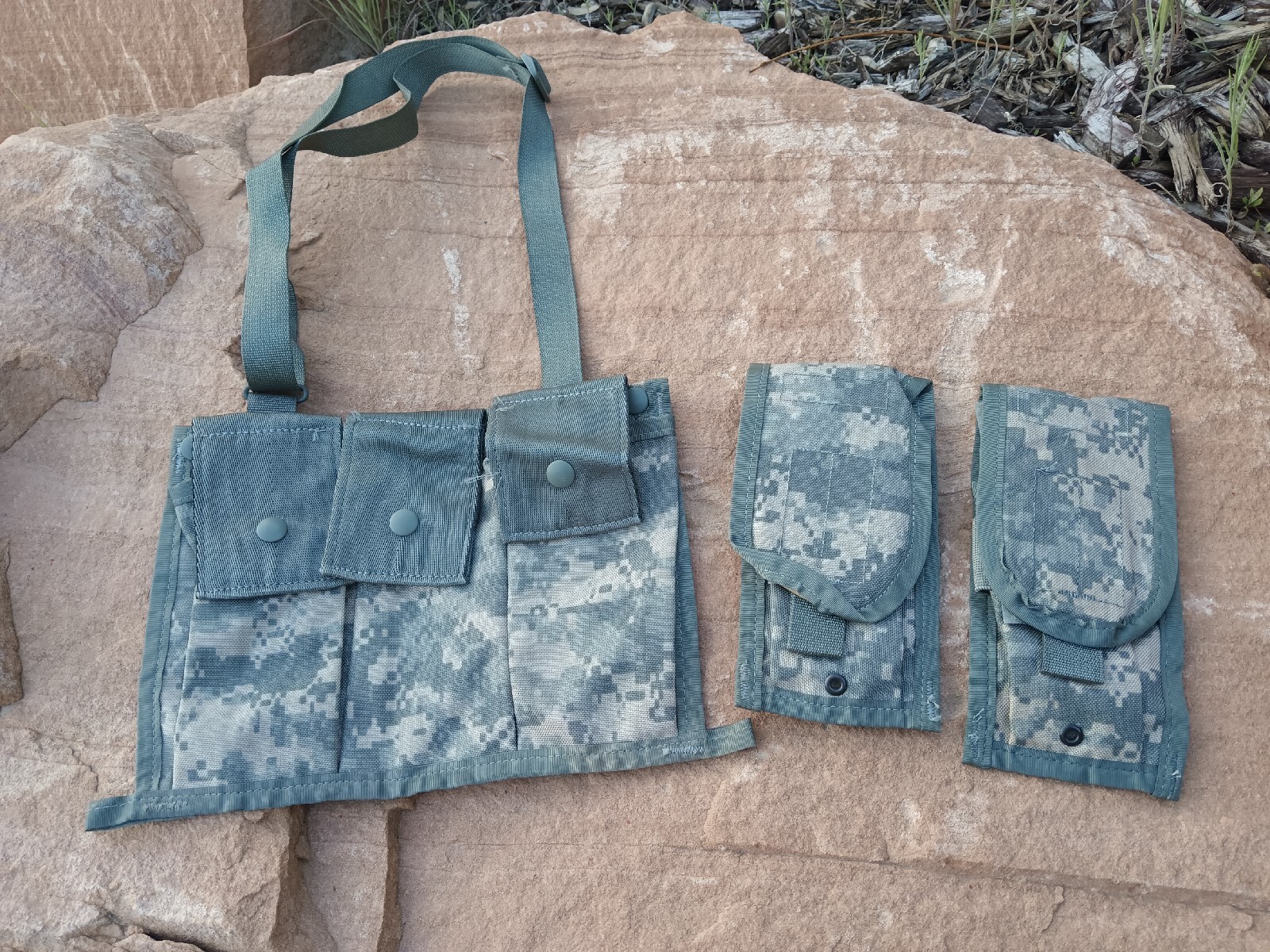 ACU Bandoleer 6 Mag Pouch Plus X2 ACU Double Mag Pouch Molle | eBay