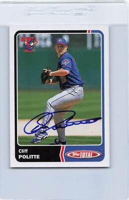2003 Topps Total #675 Cliff Politte Blue Jays Signed Auto *H7015 | eBay