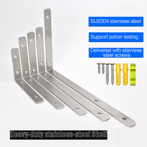L150...350mm T4mm Heavy-duty stainless-steel Shelf Support Angle L ...