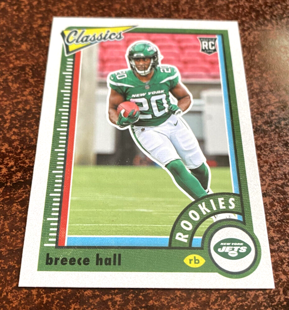 2022 Panini Classics Rookies BREECE HALL Rookie Card RC #157 NEW YORK ...