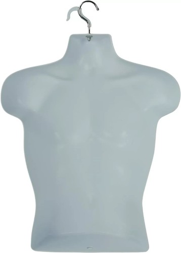 Molded Man's Shirt Torso Form Fits Small to Large Hanging Male ...