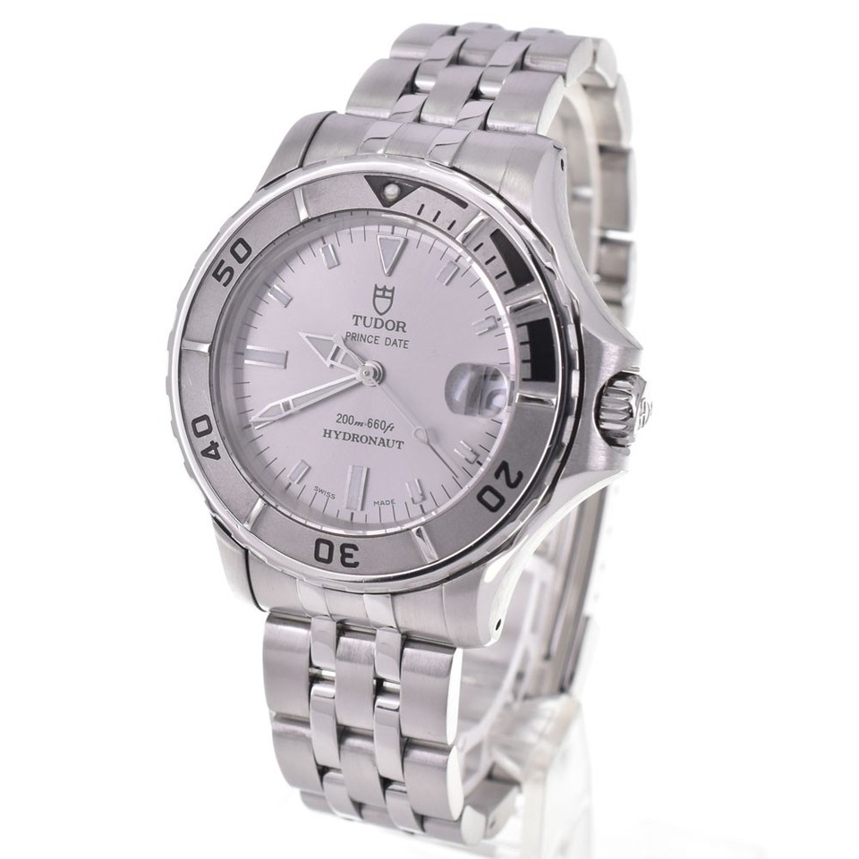 TUDOR Hydro note 85190 Date 200m Silver Dial Automatic Men's Watch A# ...