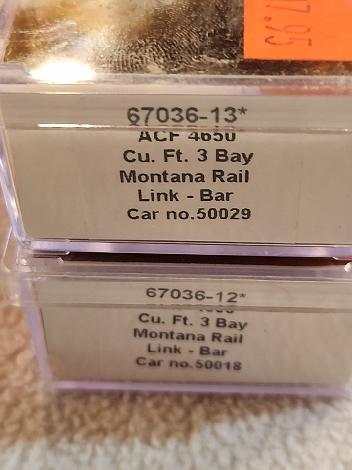 Lot of 2 Series / Set InterMountain N Scale ACF 3 Bay Montana Rail ...
