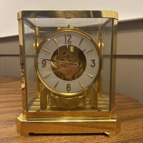 Jaeger LeCoultre Atmos Brass Clock 15 Jewel Model 528 Running Serial ...