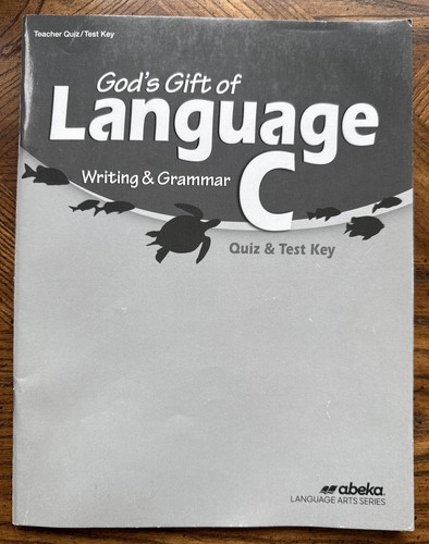 Abeka Language C Teacher Quiz Test Key 6th Grade Current Third Edition ...