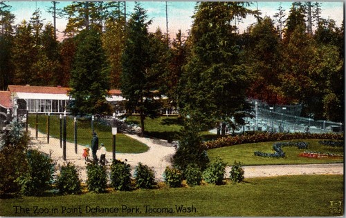 Vintage Postcard- The Zoo in Point Defiance Park- Tacoma, Washington ...