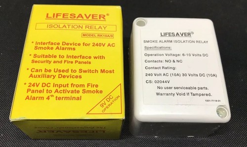 PSA Lifesaver RK10A/9 Smoke Alarm Isolation Relay - Fire & Security ...