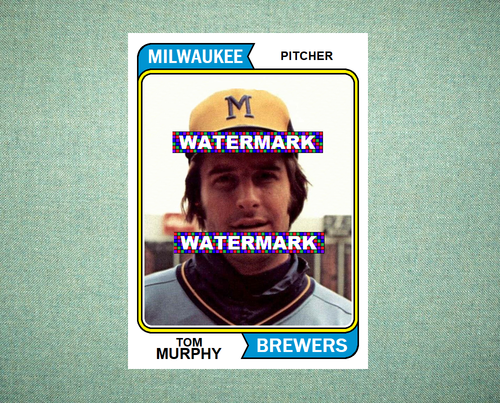 Tom Murphy Milwaukee Brewers 1974 Style Custom Baseball Art Card | eBay