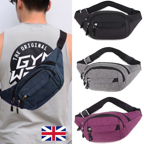 Water Resistant Large Bum Bag Travel Waist Fanny Pack Money Hiking ...