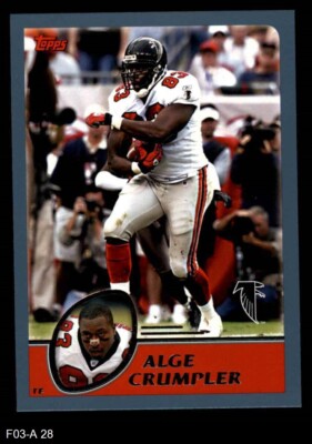 2003 Topps #28 Alge Crumpler Falcons North Carolina 8 - NM/MT | eBay