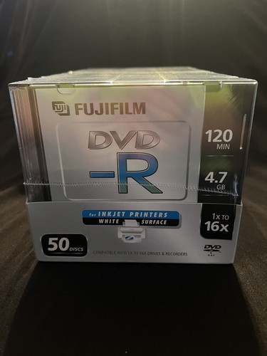 FujiFilm DVD +R 120 Min 4.7 GB 16x 50 Disc Pack with Cases | eBay